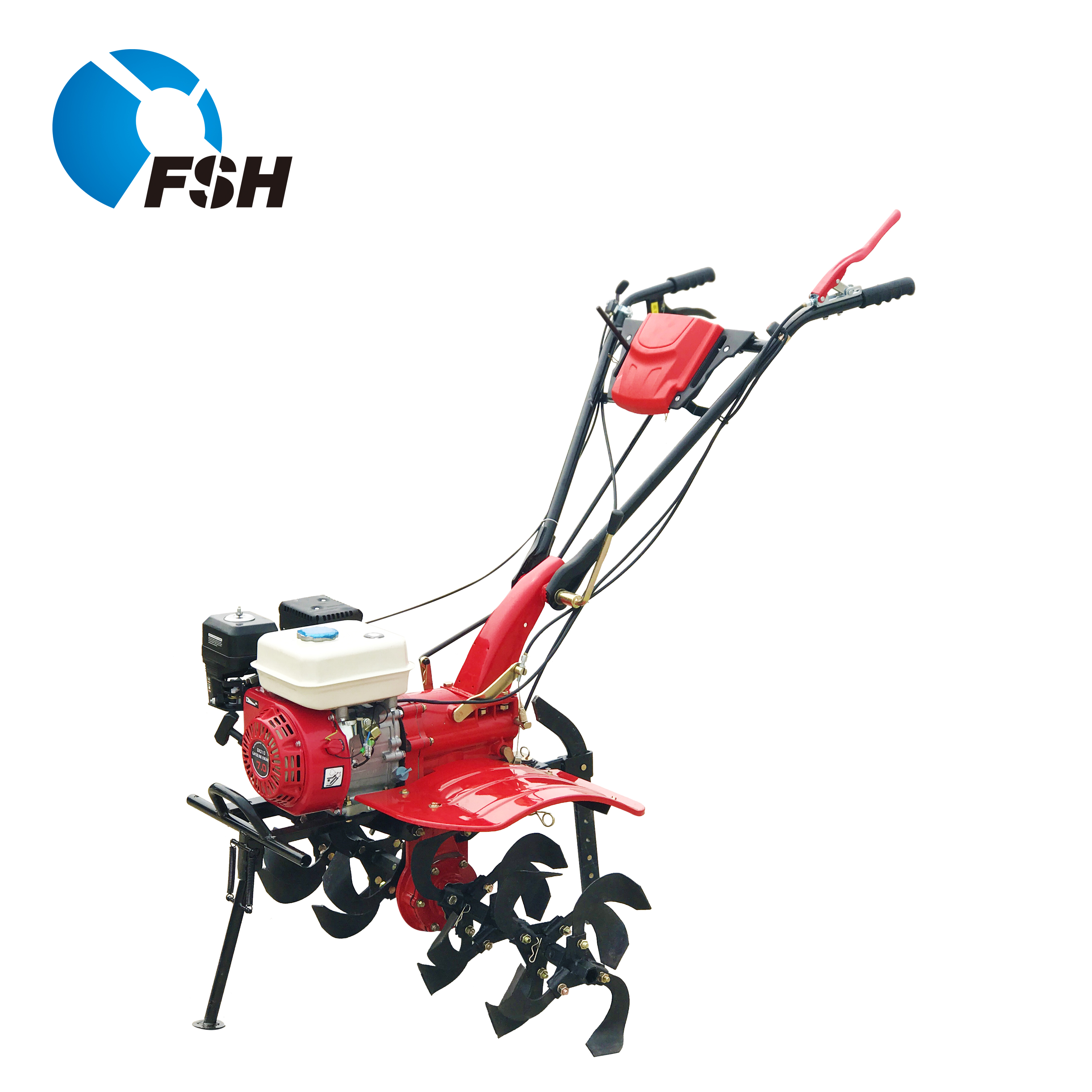 Hand Puash Gas Powered Walking Tractor Mini Cultivators Power Tiller